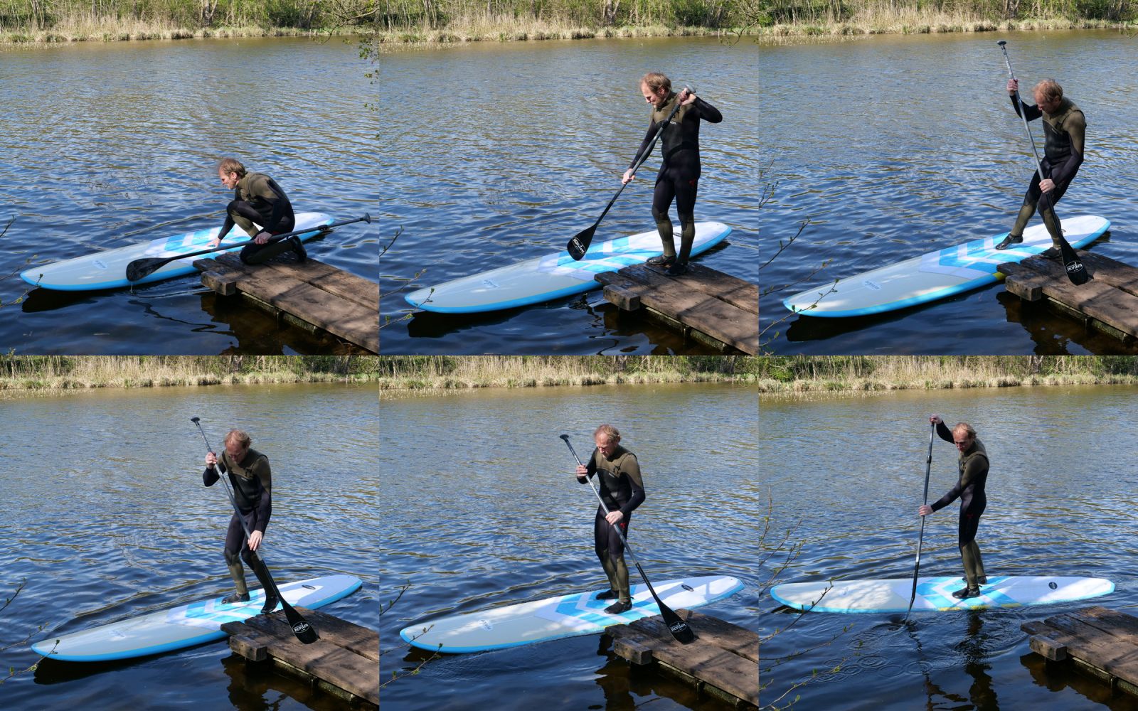 Aufsteigen auf das SUP-Board - SUP-Basics.de